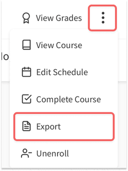 Syllabird - Export a Student Gradebook
